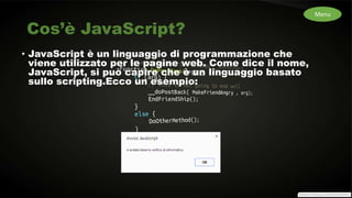 Presentazione JavaScript | PPT