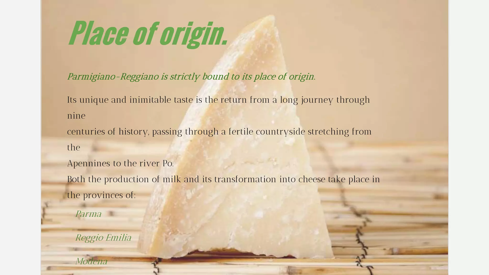 Parmesan cheese | PPTX | World Cuisines | Food & Drink