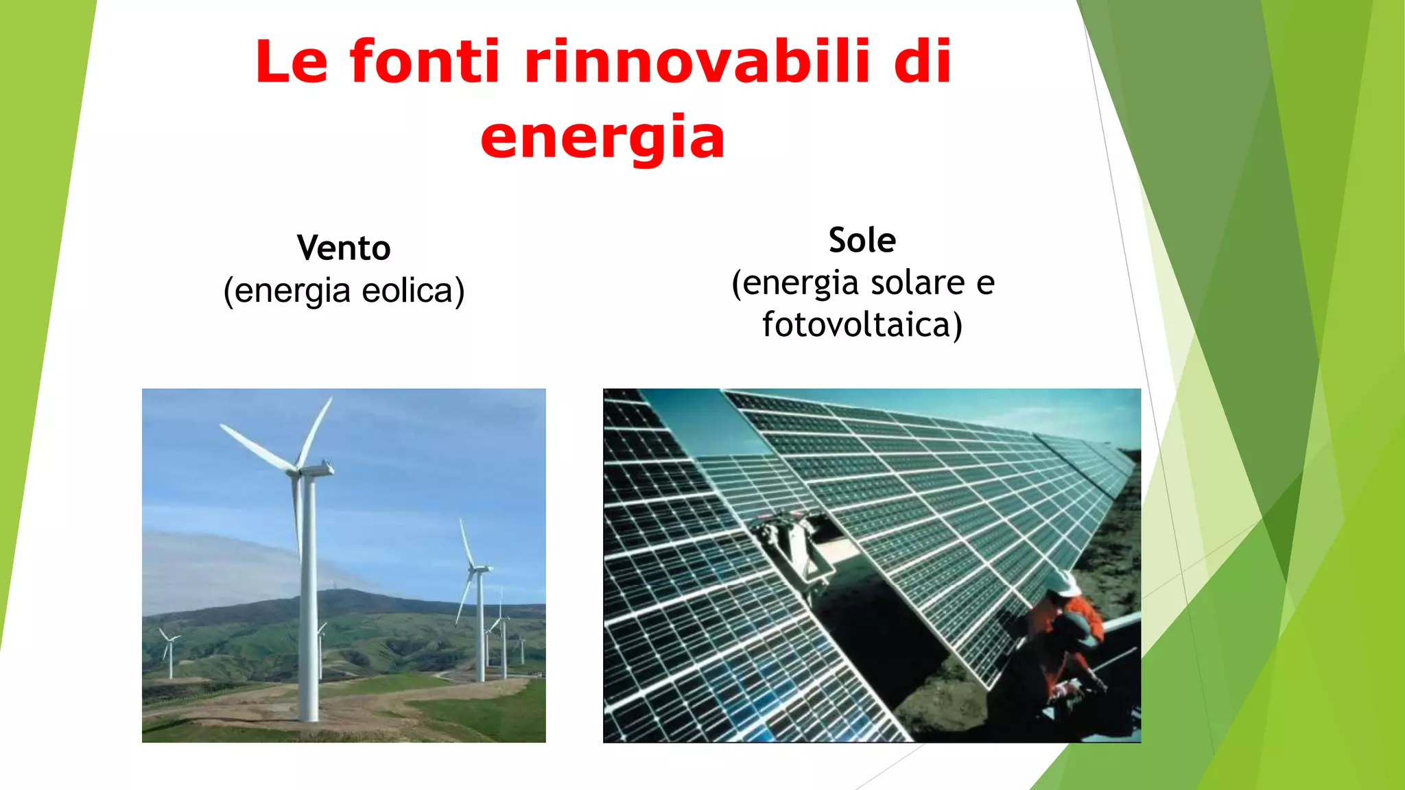 Presentazione le energia rinnovabili | PPTX