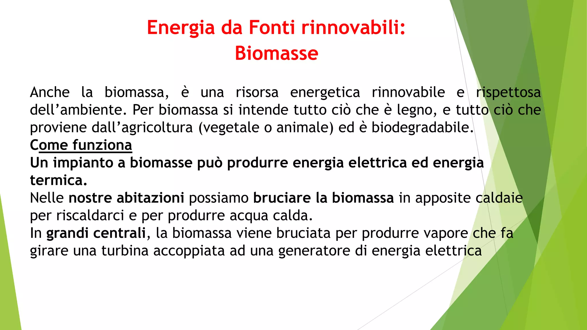 Presentazione le energia rinnovabili | PPTX