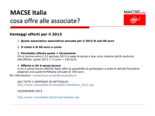 Presentazione MACSE Italia | PPT
