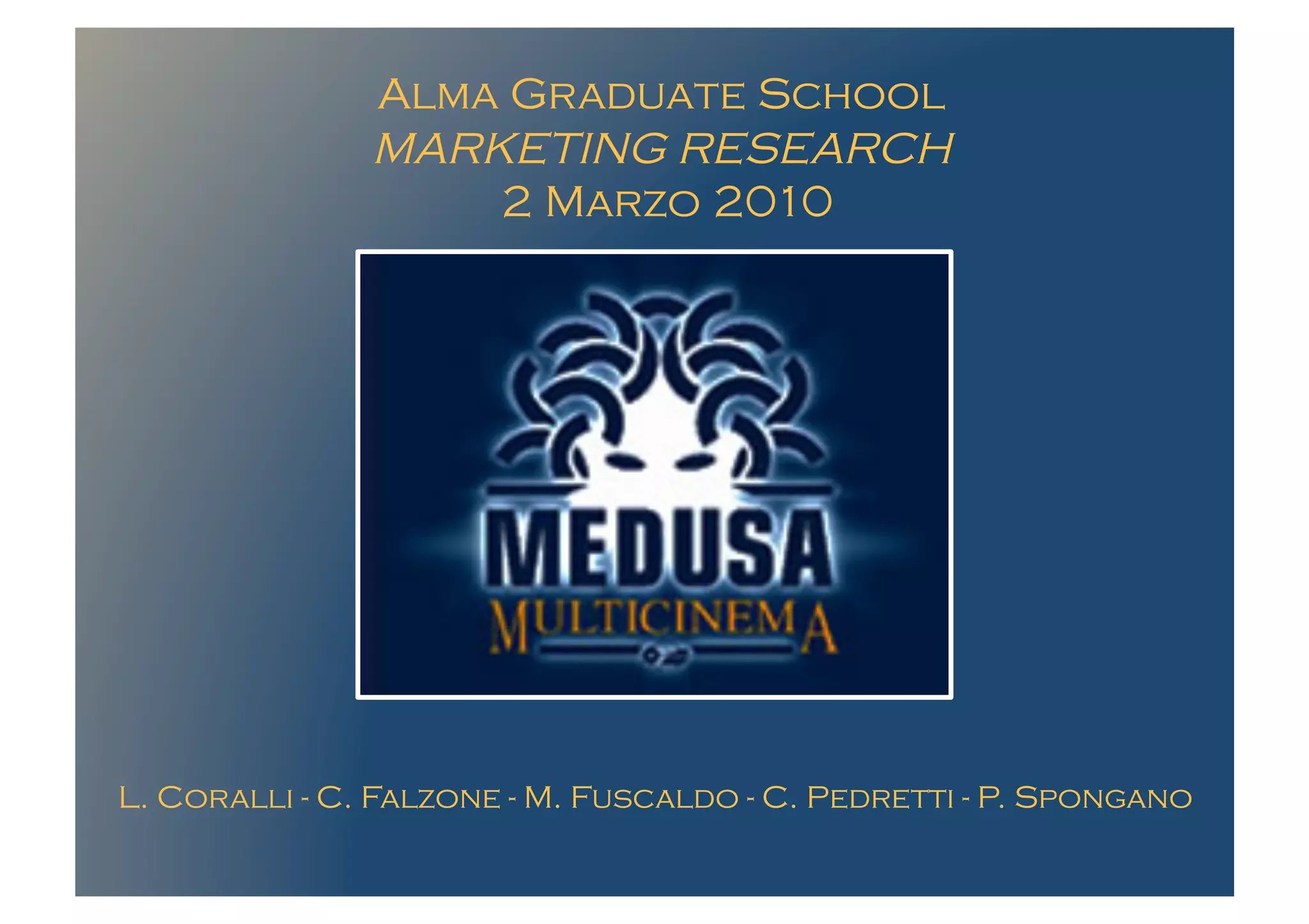 Questionario Medusa Multicinema | PDF