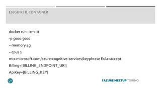 Azure Cognitive Service on Container | PPT