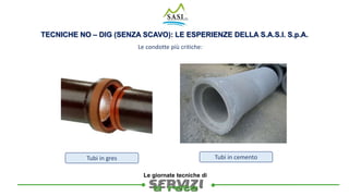 Le applicazioni di SASI spa con sistemi no-dig | PPTX