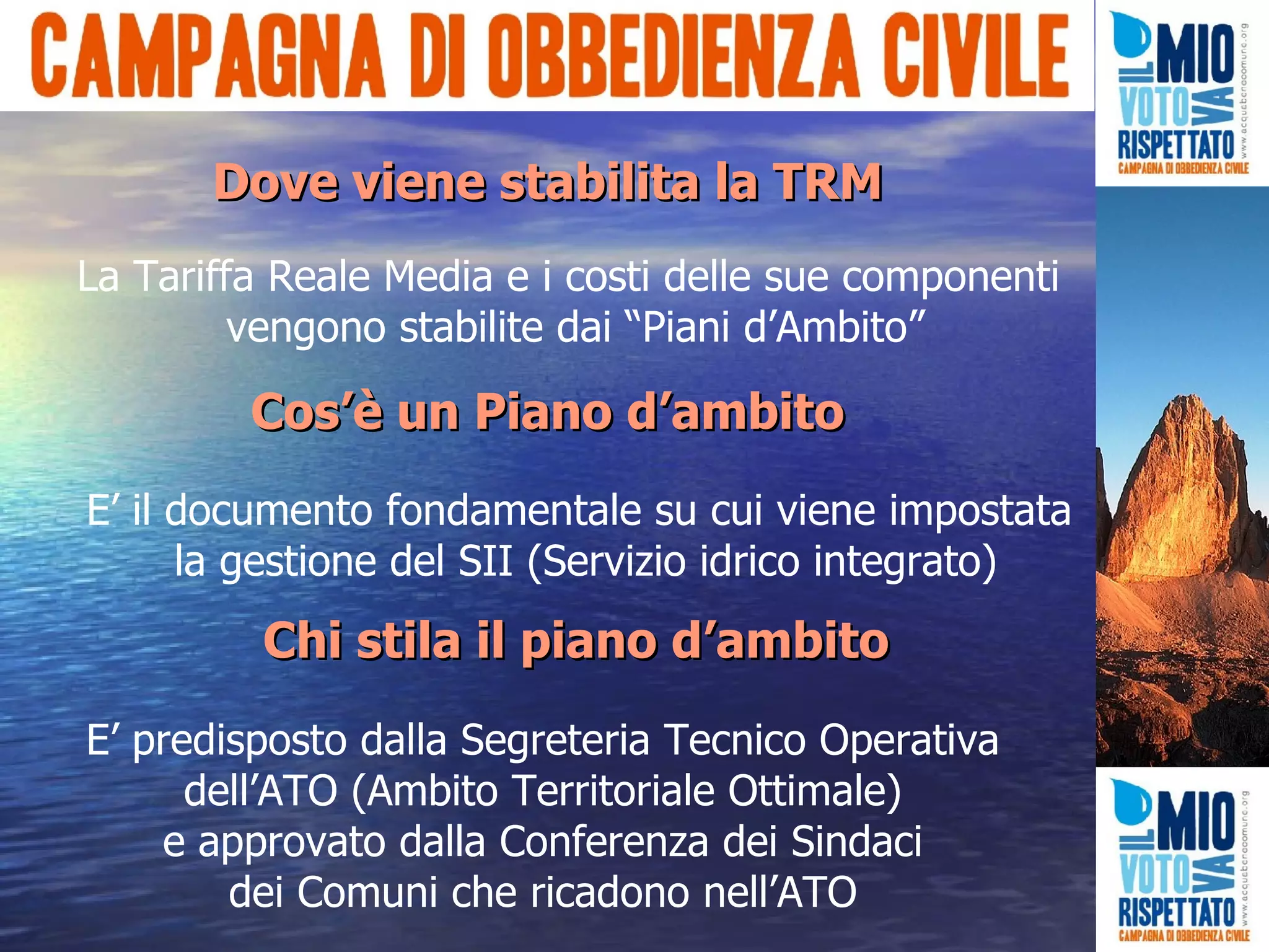 Campagna Obbedienza Civile - presentazione | PPT