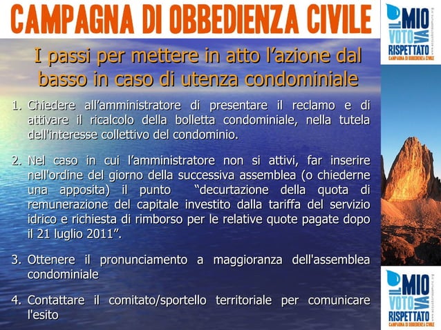 Campagna Obbedienza Civile - presentazione | PPT