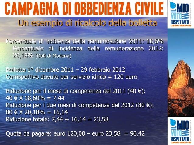 Campagna Obbedienza Civile - presentazione | PPT
