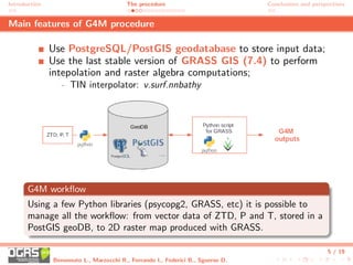 A procedure to manage open access data for post-processing in GIS ...