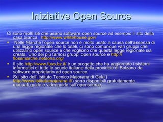 Presentazione open source | PPT