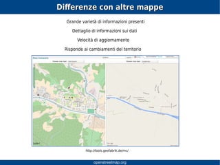 OpenStreetMap la cartografia libera al servizio del territorio | PPT