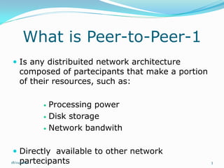 Peer to peer Networks | PDF