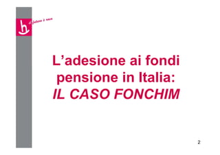 Fonchim: un caso di successo | PDF