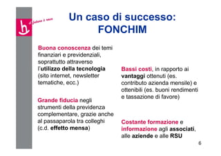 Fonchim: un caso di successo | PDF