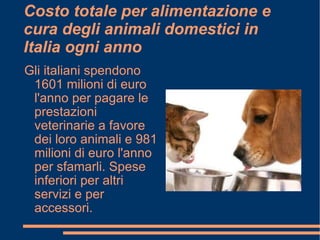 Animali domestici in Italia | PPT