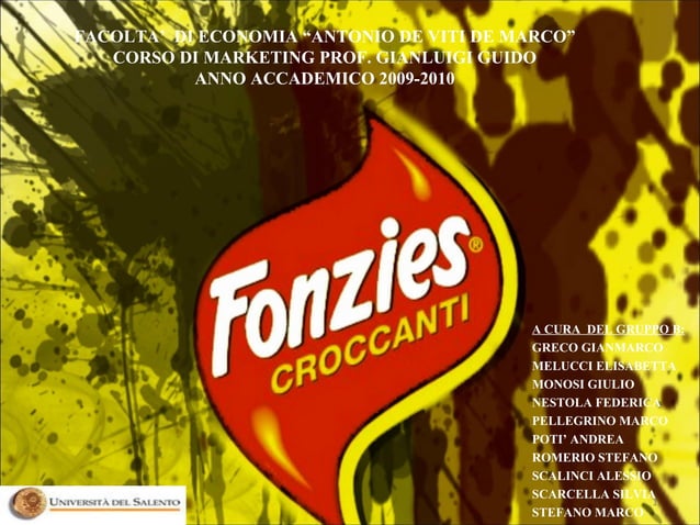 Case study: patatine Fonzies - Elisabetta Melucci | PPT