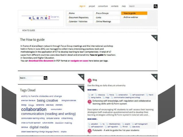 elearn2learn project explained | PPT