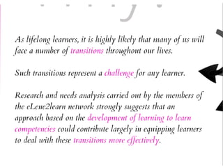 elearn2learn project explained | PPT