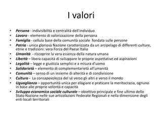 Presentazione principi e valori | PPTX
