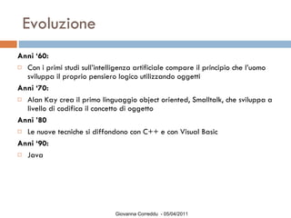 Presentazione primi principi oop | PPT