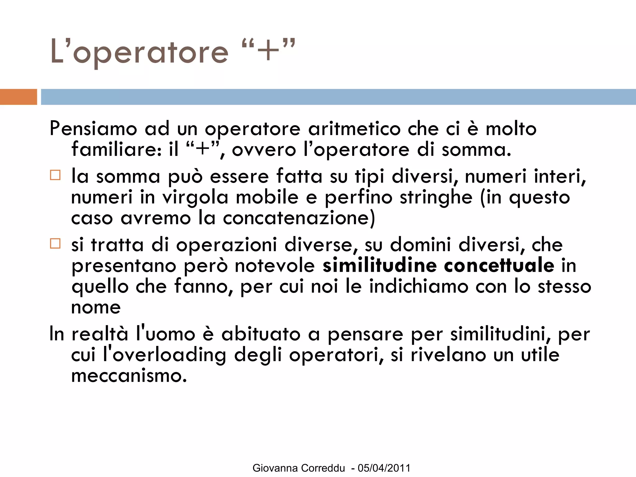 Presentazione principi oop | PPT