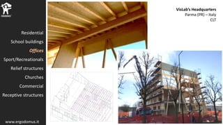 Ergodomus Timber Engineering: project portfolio | PPT