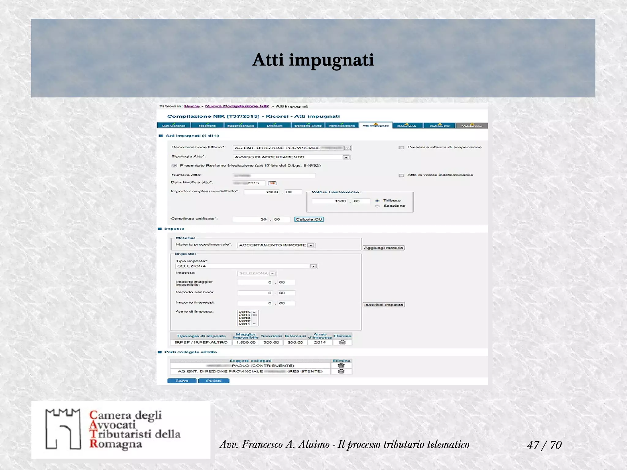 Il Processo Tributario Telematico (PTT) | ODP