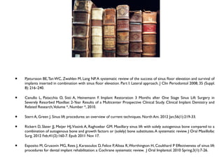 Sinus Lift and Immediate Implant Placement | PDF