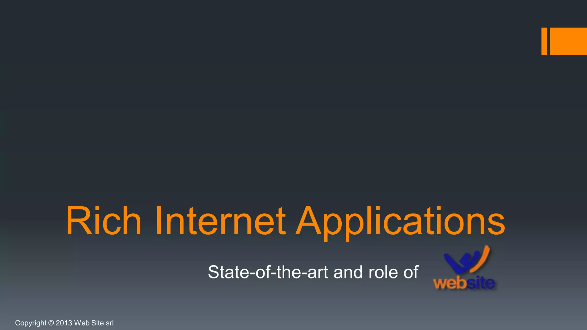 Web Site and Rich Internet Applications | PPT