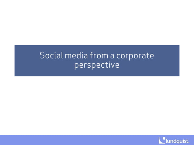 Lundquist and Blogmeter, Giulia Dini and Viviana Venneri. Social media ...