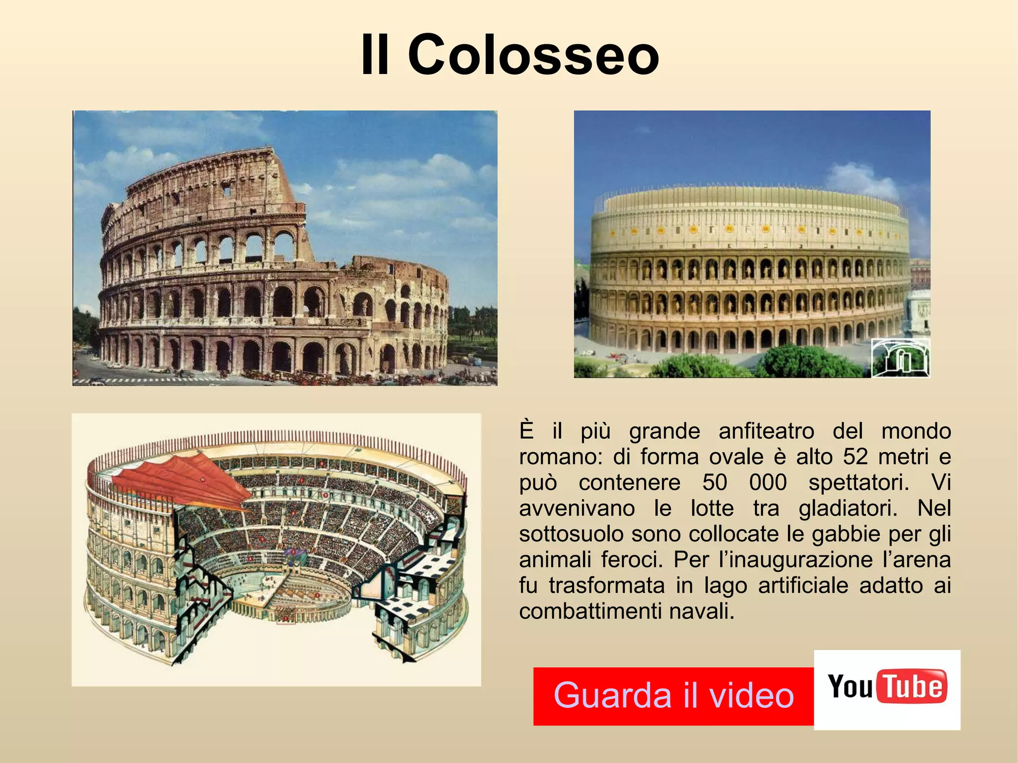 Gli antichi romani: grandi costruttori | PPT