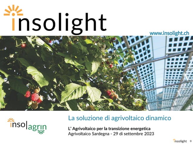 La soluzione di agrivoltaico dinamico_Insolight - Sardegna_Raphaël ...