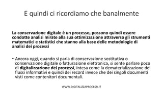Digitalizzazione dei Processi e Dedocumentalizzazione | PDF