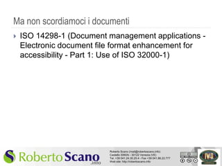 Accessibilità: dalle norme alle buone pratiche | PDF | Web Design and ...