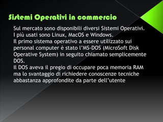 Sistemi Operativi SO | PPT