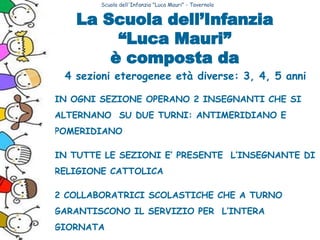 Presentazione Scuola dell'Infanzia Luca Mauri | PDF