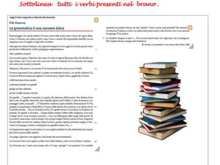 Presentazione scuola media riconoscere il verbo | PPTX