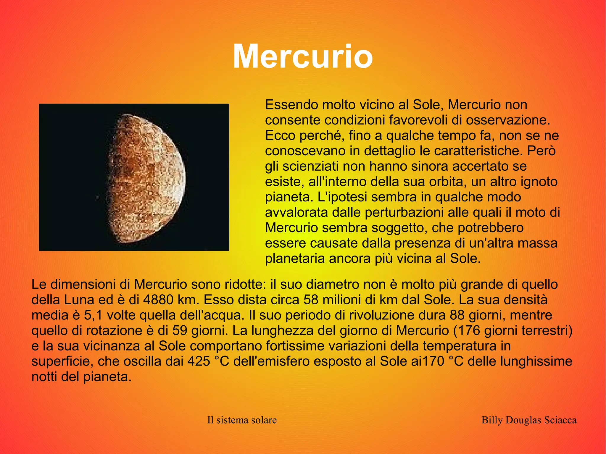 Presentazione sistema solare | ODP
