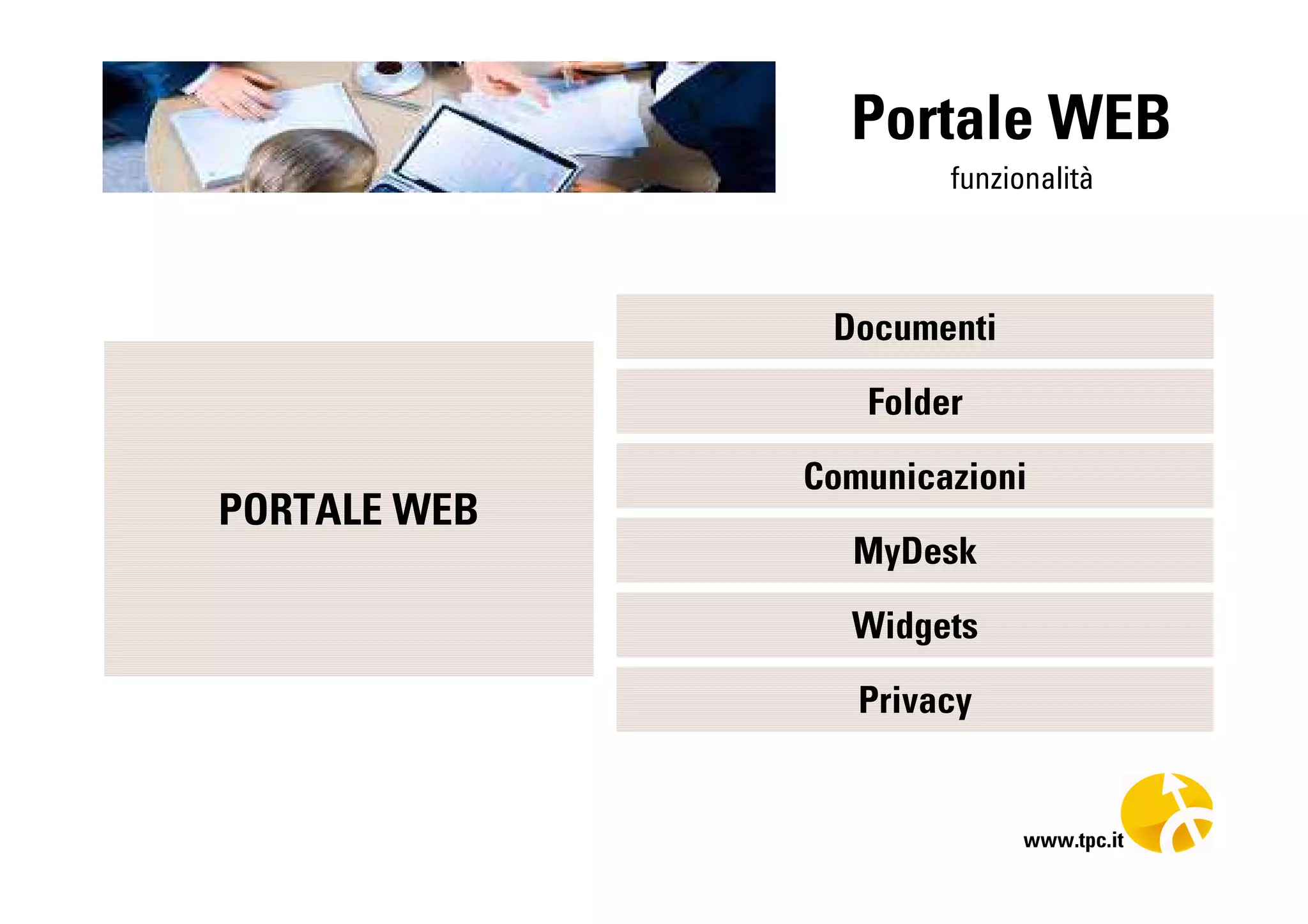 Presentazione Portale WEB | PDF