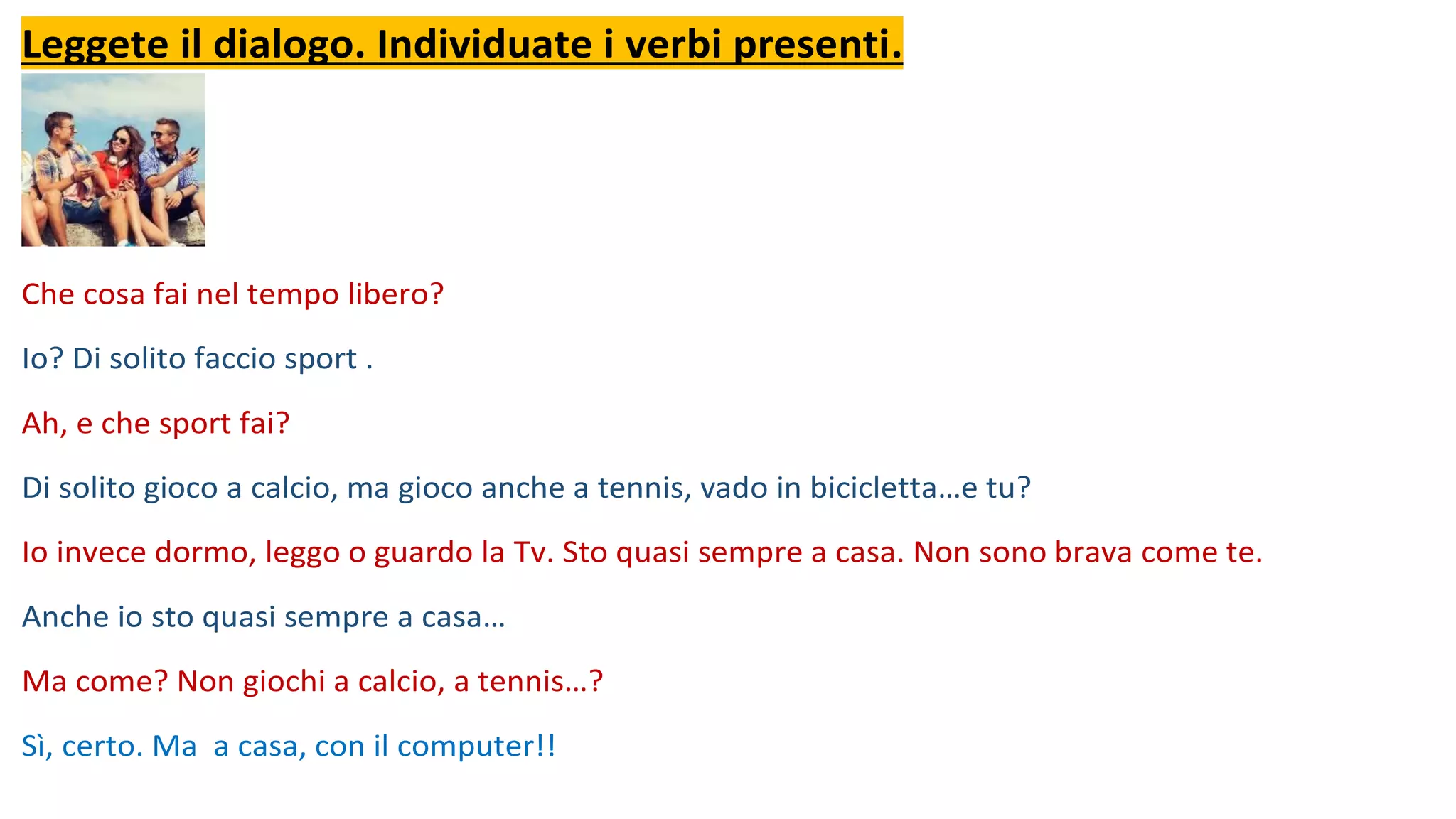 Viva il tempo libero! | PPTX