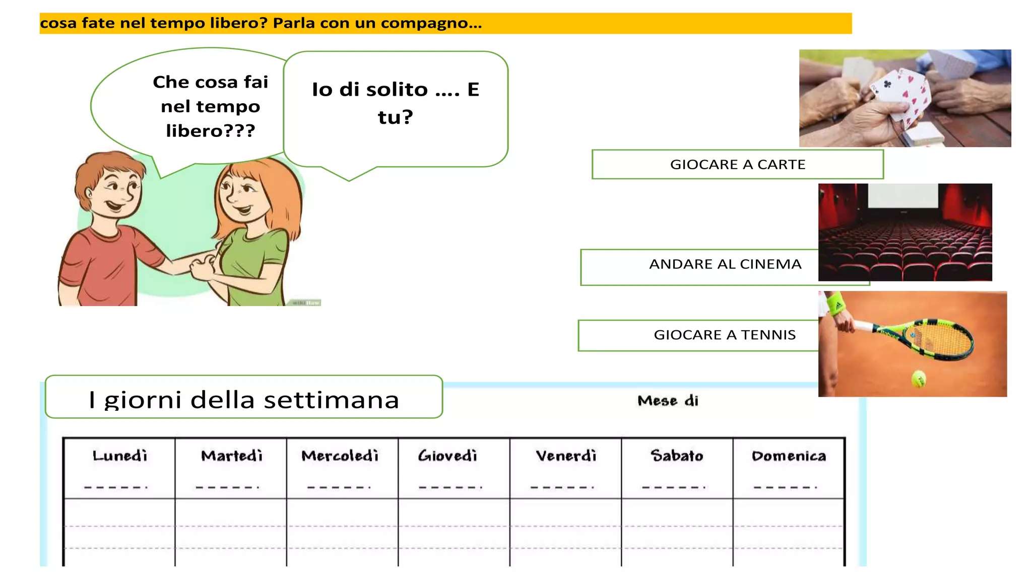 Viva il tempo libero! | PPTX