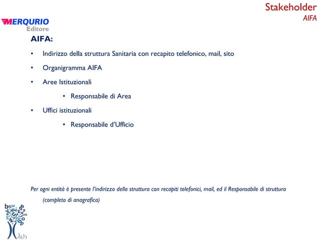 Merqurio stakeholder: Il database di tutte le strutture e decisori ...