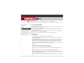 Prensentazione Zanichelli | PPT