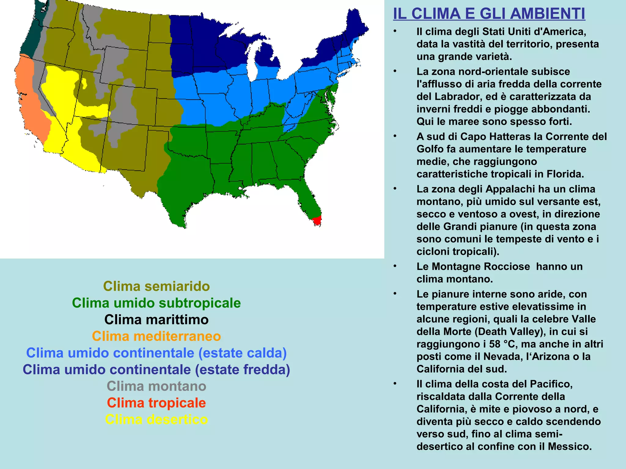 Presentazione stati uniti | PPT