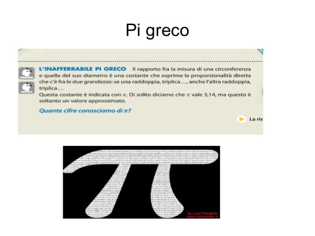 Presentazione sul numero pi greco