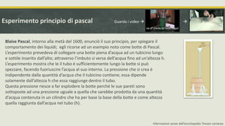 Presentazione su pascal e i fluidi | PPTX