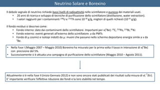 Presentazione tesi su misura di neutrini solari da 7Be nella Fase 2 di ...