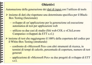 Presentazione della Tesi di Laurea Specialistica : STRUMENTI PER LA ...