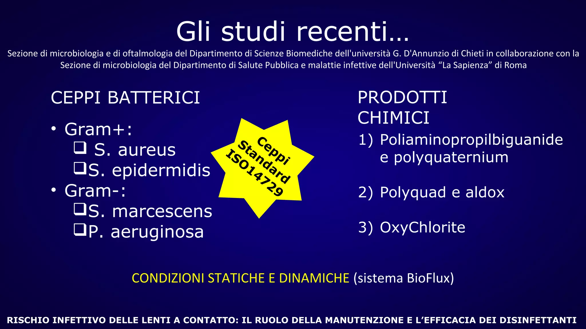 Rischio infettivo delle lenti a contatto: il ruolo della manutenzione e ...
