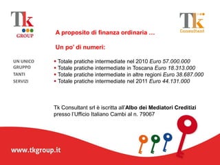 Presentazione tk group | PPT