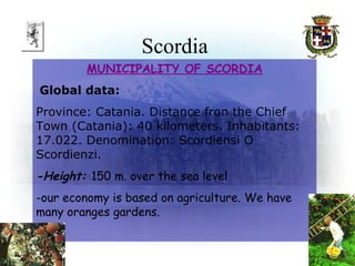 Presentazione Town Scordia | PPT